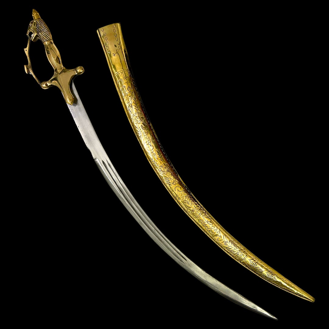 Big Kirpan, Wedding Kirpan, Brass Case Kirpan, Big Sword, Groom ...