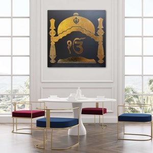 Sikh Art, Hand Made, Palki Sahib, Ek Onkar, Sikh Home Decor, Sikh Wall ...