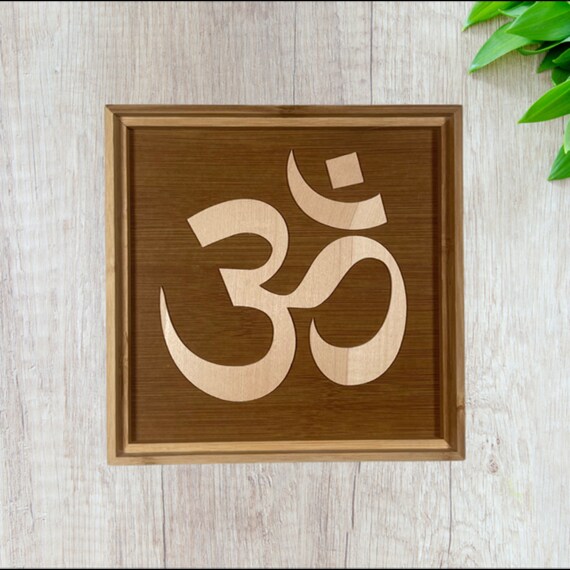 OM WALL ART Wood Cut Om Wall Hanging Om Print Om Home - Etsy
