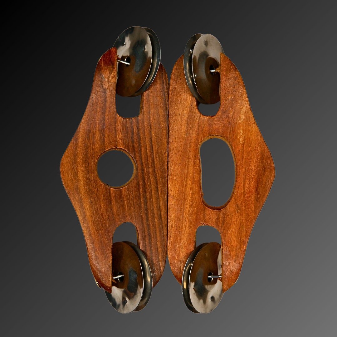 Hand Cymbal, Indian Folk Musical Instrument, Wooden Kartal, Khartal ...