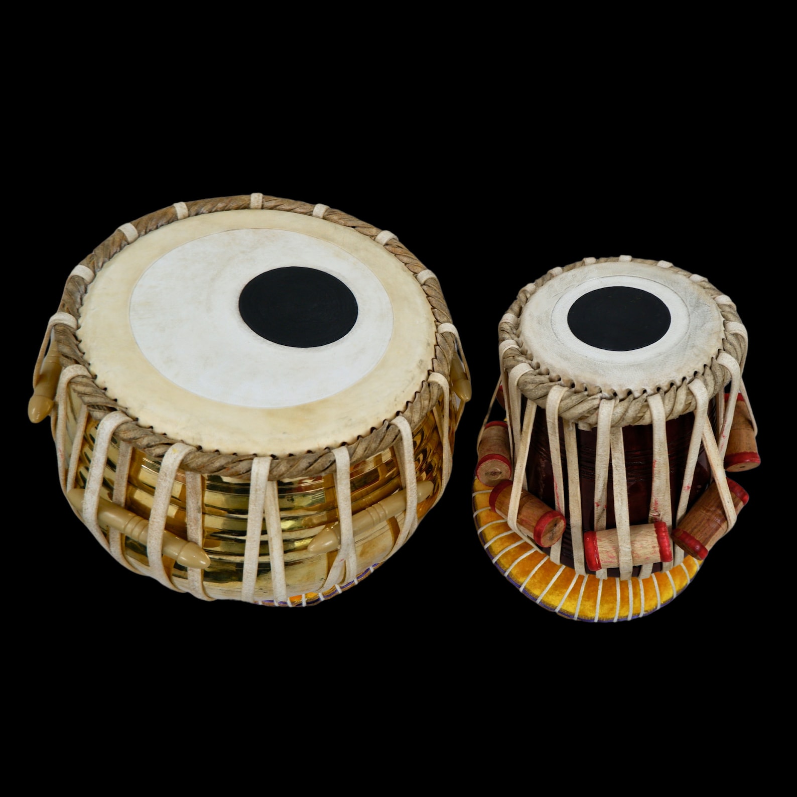 Tabla Set, Indian Drum, Brass Professional Bayan & Dayan Percussion ...