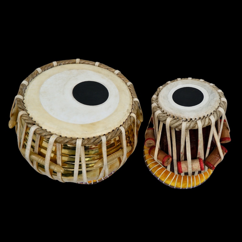 Tabla Set, Indian Drum, Brass Professional Bayan & Dayan Percussion ...
