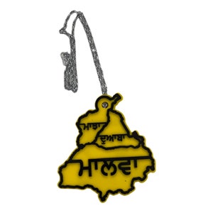 Punjab Map Car Hanging, Maja Malwa Doaba Map, Punjabi, Ananadpur Sahib ...