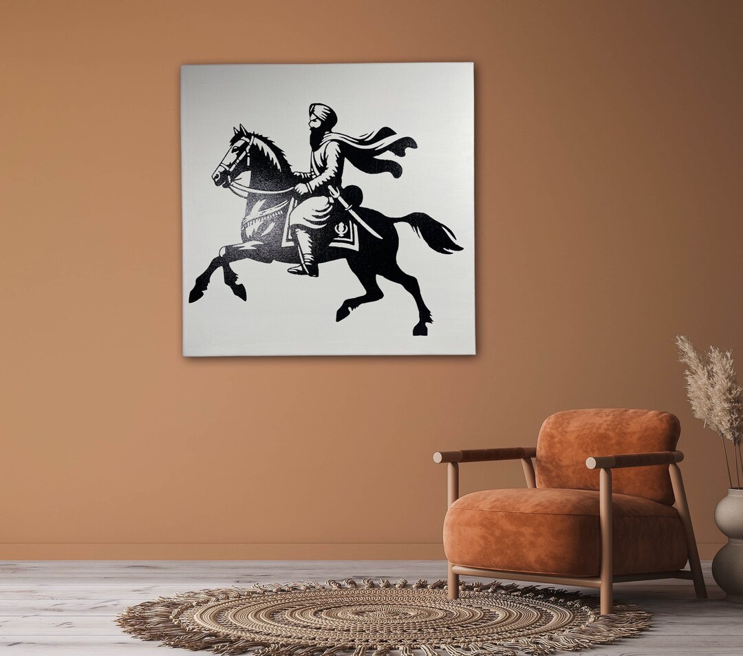 HAND MADE Guru Gobind Singh Ji Foil Art, Wall Hanging, Wall Decor, Home ...