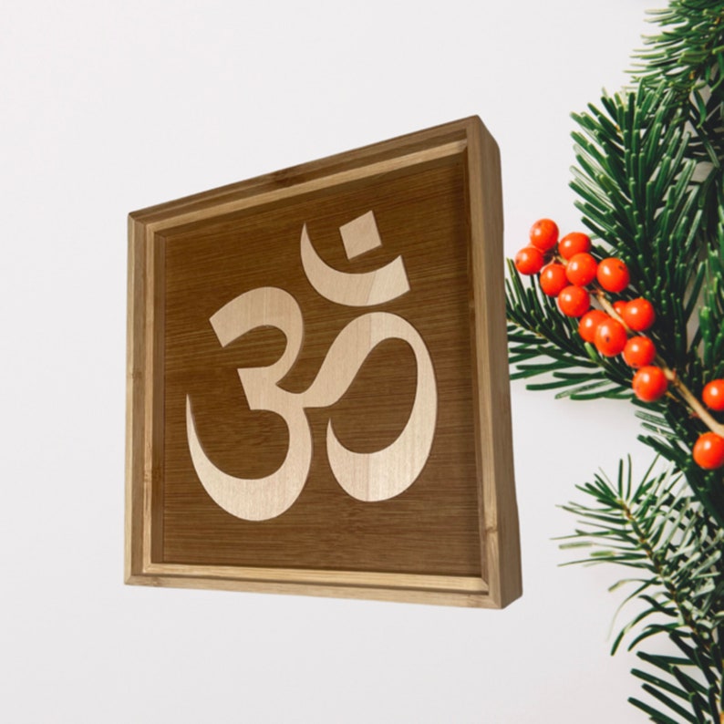 OM WALL ART Wood Cut Om Wall Hanging Om Print Om Home - Etsy