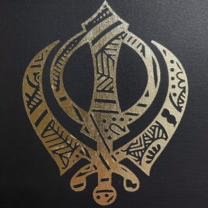 Guru Nanak Dev Ji, Mool Mantar, Khanda, Ek Onkar Mandala, Set of Three ...