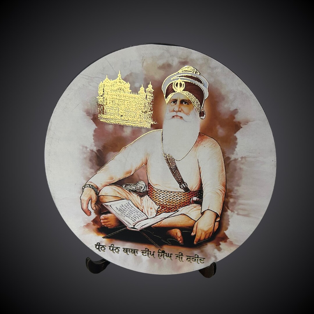 Baba Deep Singh Ji Table Top, Sikh Home Decor, Sikh Gift Items, - Etsy