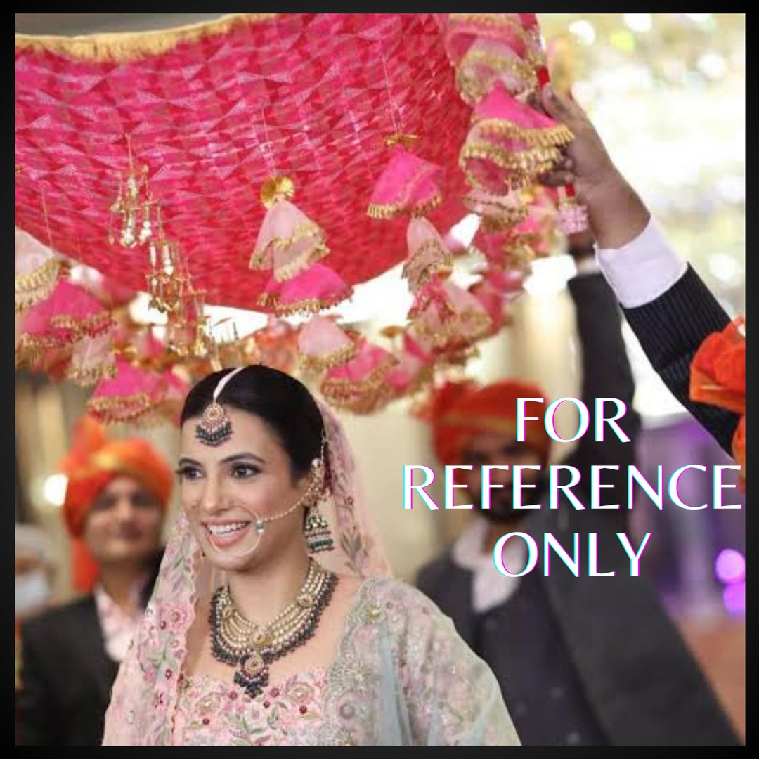 Bridal Entry Chadar, Punjabi Wedding Chunni, Wedding Accessories ...