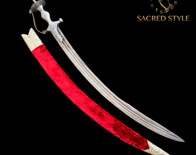 Big Kirpan With Silver Coating, Blade Made of Sarbhloh, Sikh Kakar ...