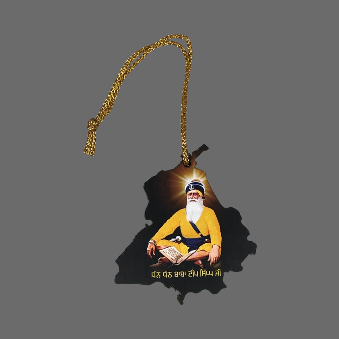 Baba Deep Singh Ji, Punjab Map Car Hanging, Car Decor, Gift Items, Rear ...