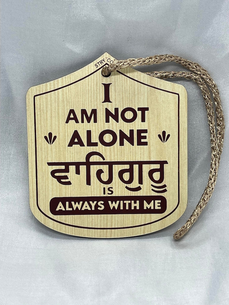Waheguru Car Hanging, Car Decor, Punjabi, Sikh Car Accessories, Sikh ...