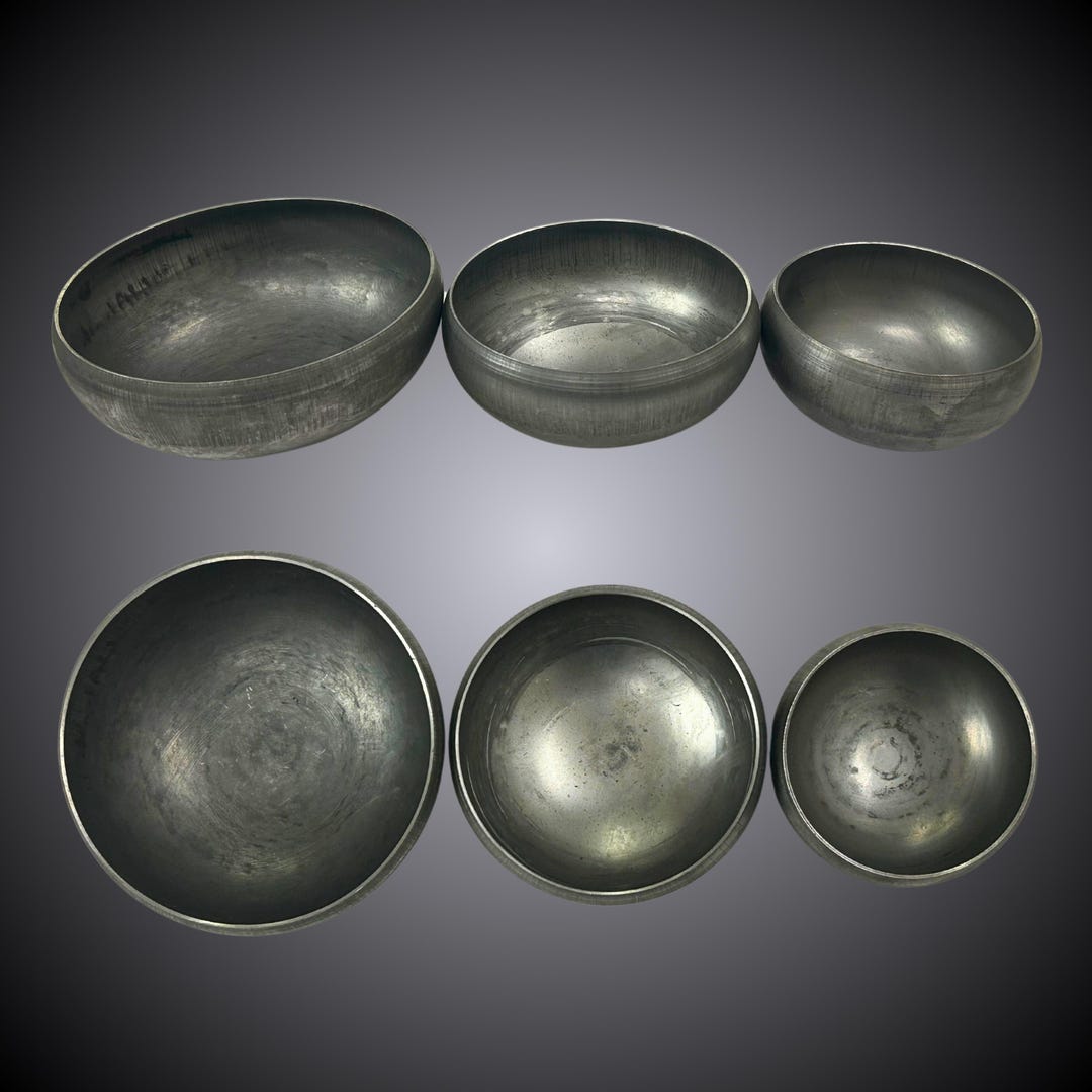 Sarbloh Batta Set of 3 Bowls, Hand Made Iron Bowl, Bata, Sikh Items, - Etsy