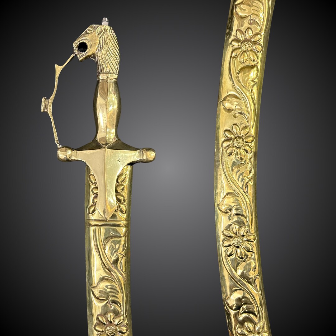 Big Kirpan, Wedding Kirpan, Brass Case Kirpan, Big Sword, Groom ...