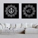 Khanda, Ek Onkar Mandala, Set of Two, Wall Art, Sikh Home Decor, Sikh ...