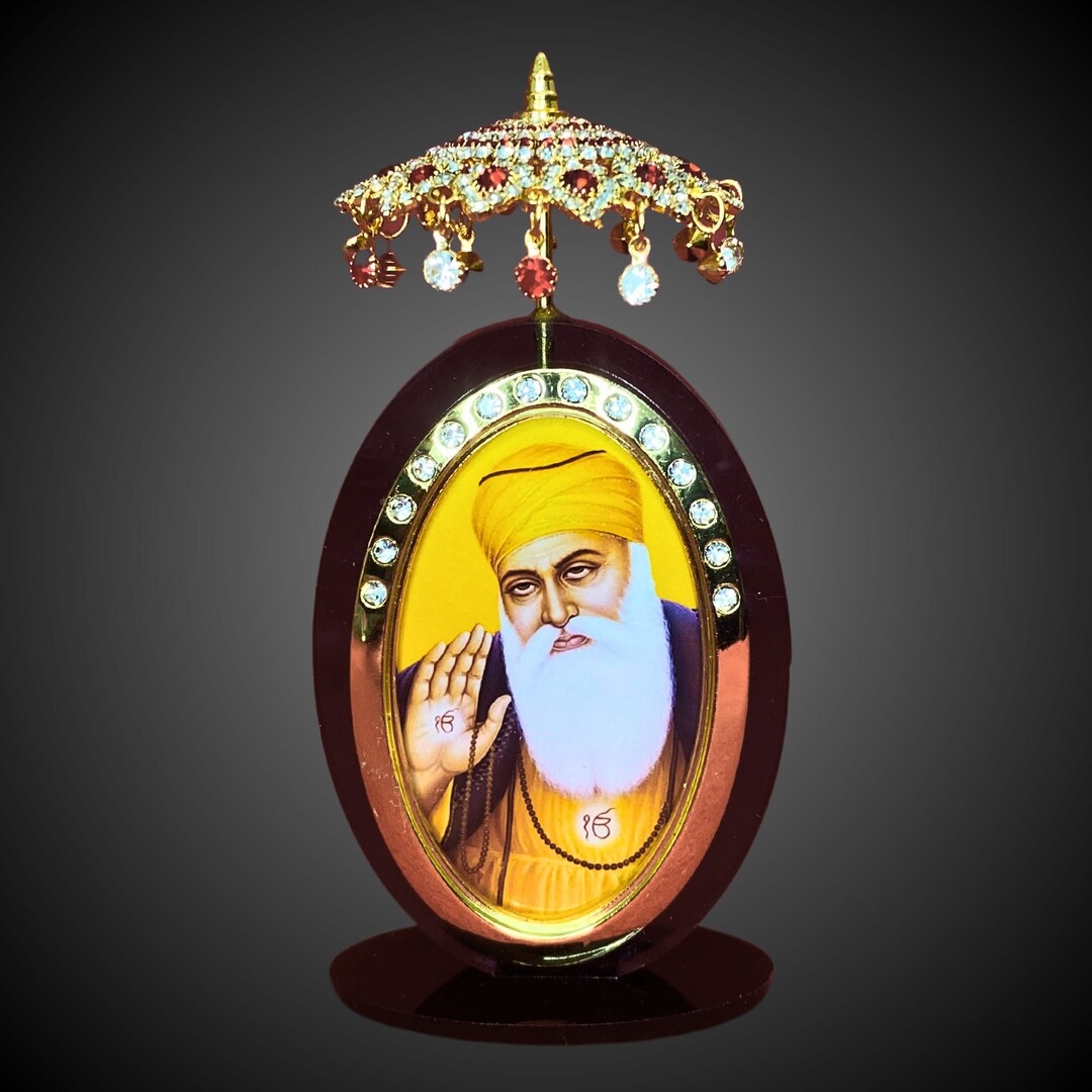 Sikh Car Dashboard Idol, Guru Nanak Dev Ji, Guru Gobind Singh Ji, Baba ...
