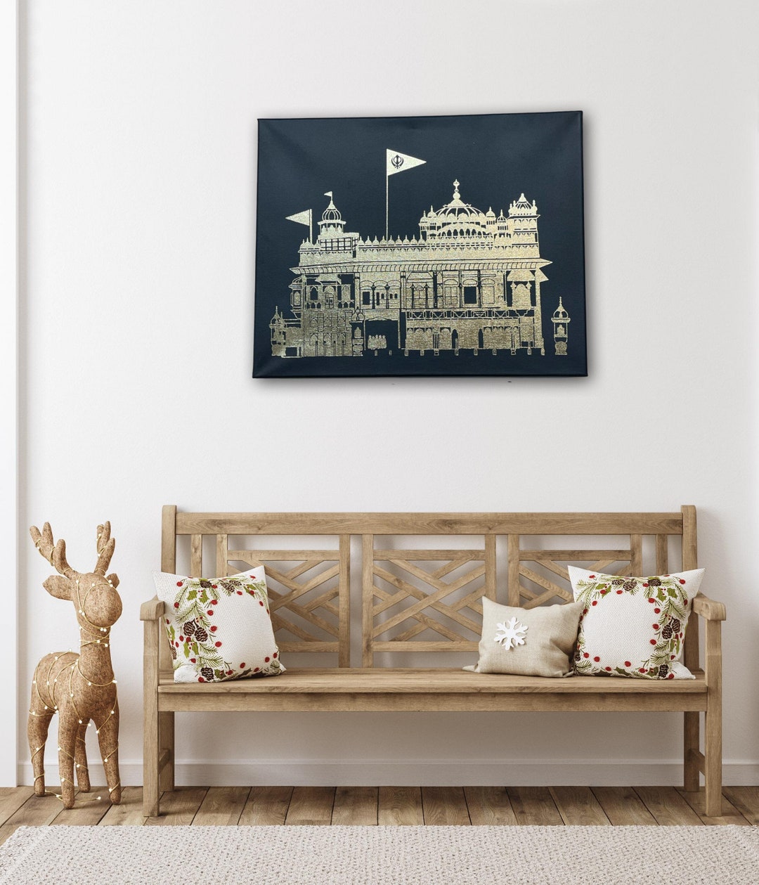 Hand Made the Golden Temple Foil Art, Golden Temple, Siri Darbar Sahib ...