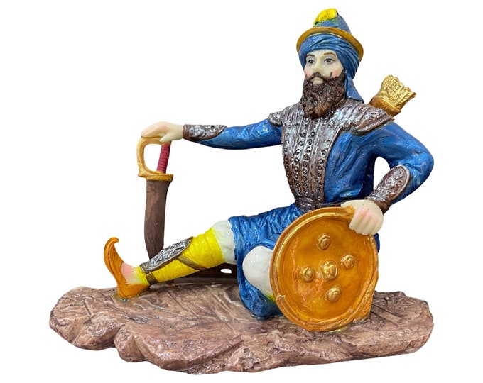 Baba Banda Singh Bahadur Hand Made Statue, Table Top, Sikh Home Decor ...