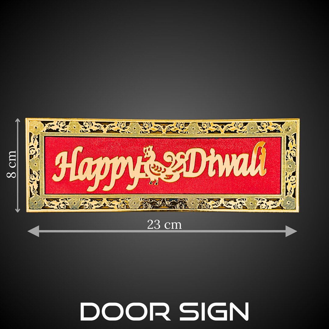 Happy Diwali Sign, Door Sign, Indian Festival Diwali, - Etsy