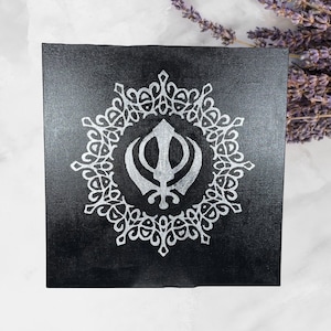 Hand Made Khanda Mandala | Sikh Wall Art | Home Decor | Wall Hanging ...