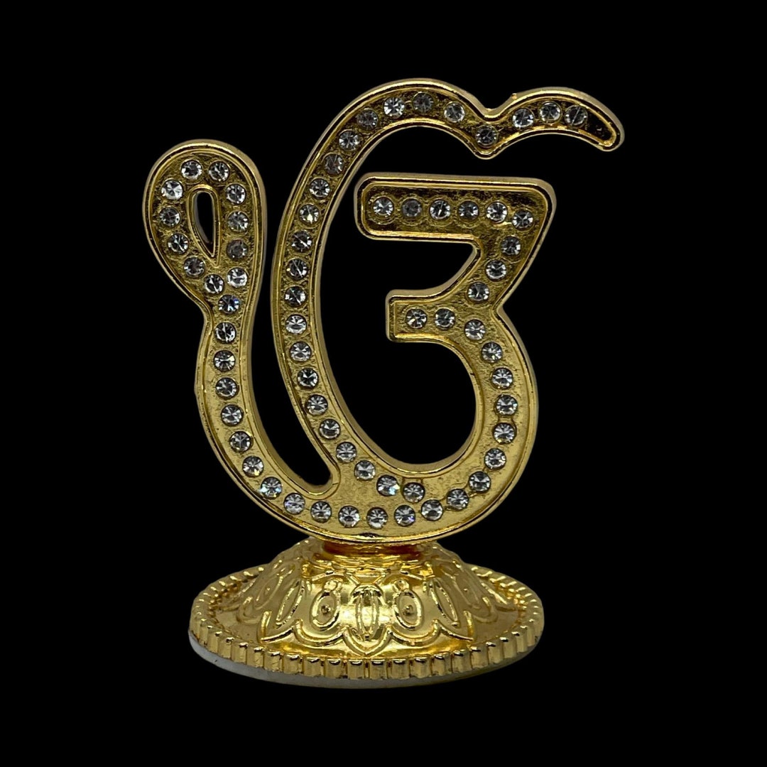 Khanda, Ek Onkar, Metal Khanda, Ik Onkar, Car Dashboard Idol, Car Decor ...