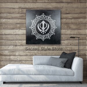 Hand Made Khanda Mandala | Sikh Wall Art | Home Decor | Wall Hanging ...