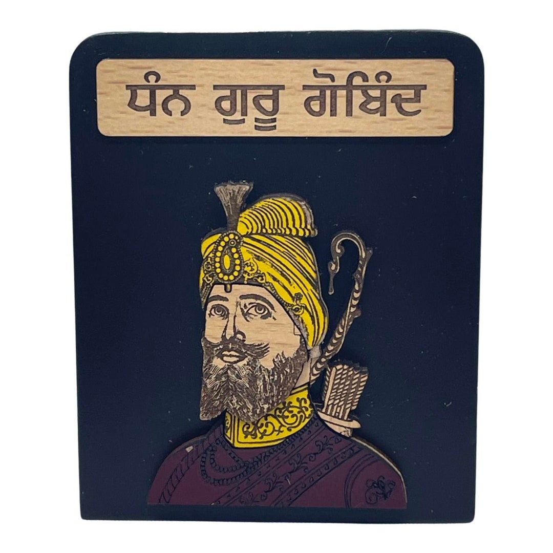 Guru Gobind Singh Ji Car Dashboard Idol, Wood Car Dashboard Accessories ...