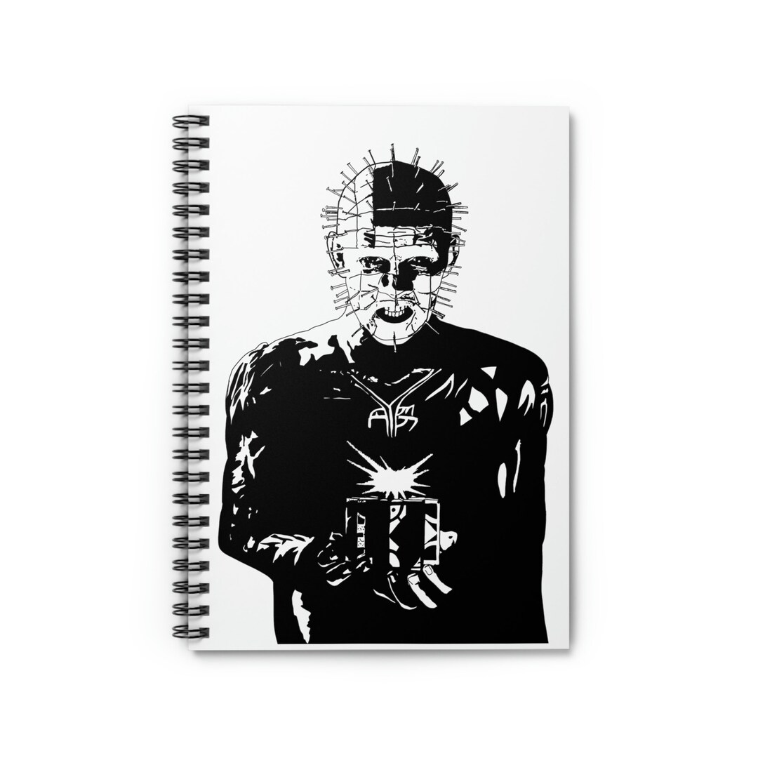 Hellraiser Pinhead Cover Spiral Notebook Ruled Line - Etsy