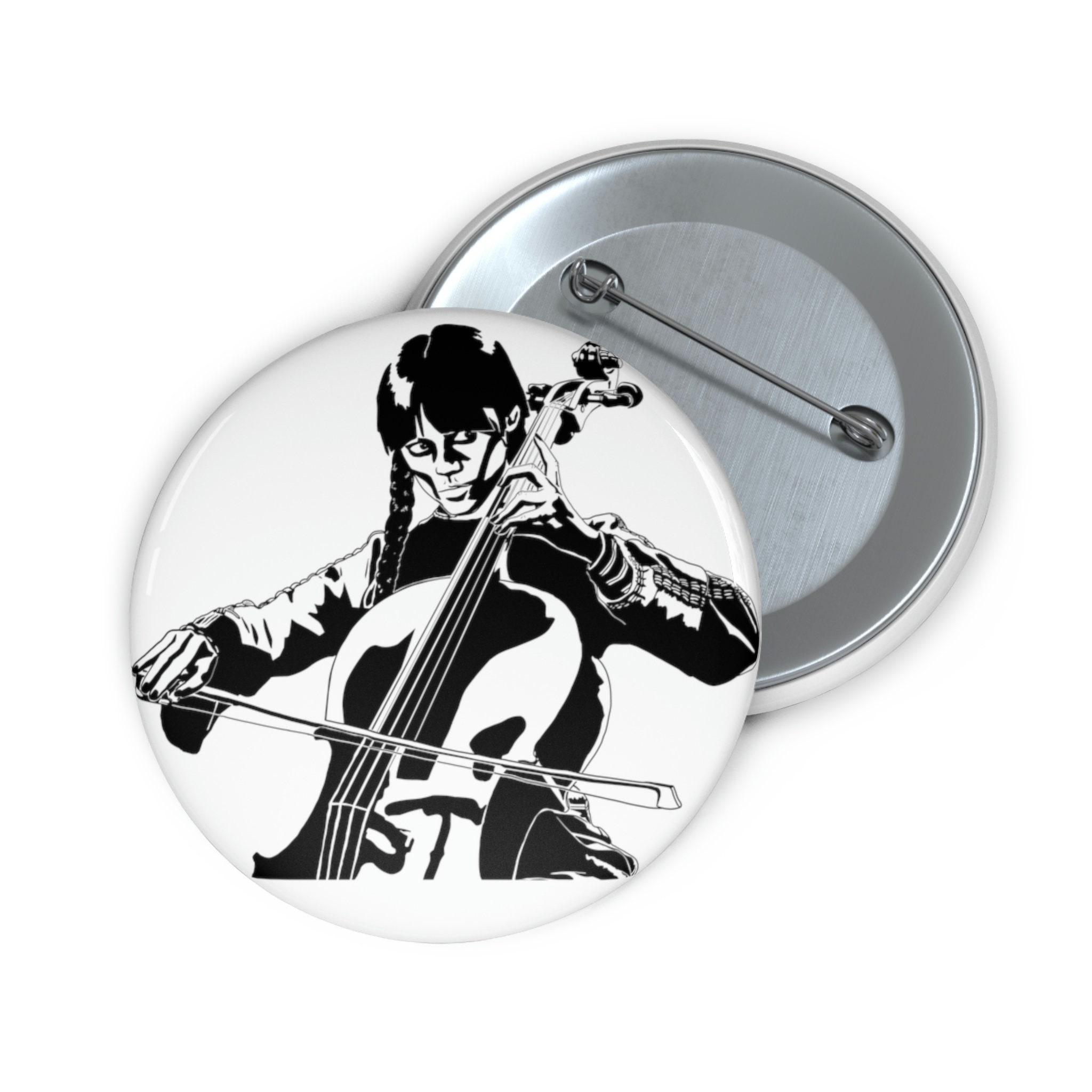 Wednesday Addams Custom Pin Button - Etsy