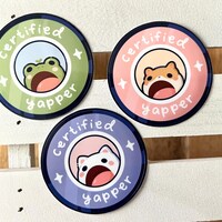 Certified Yapper Stickers, Gen Z Stickers, Funny Therapy Stickers ...