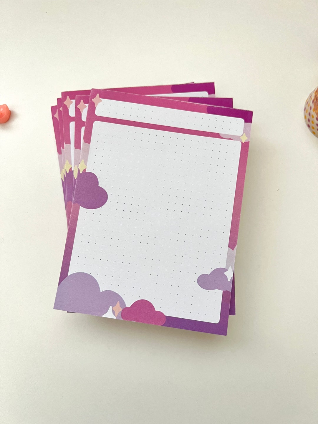 Dreamy Cloud Notepad | To-do List Notepad | 50 Sheets | Dot-grid ...