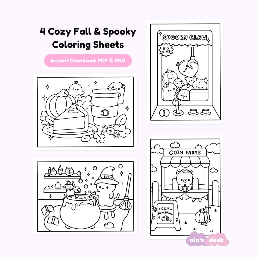 Fall & Spooky Halloween Pages | Digital Downloadables | Halloween ...