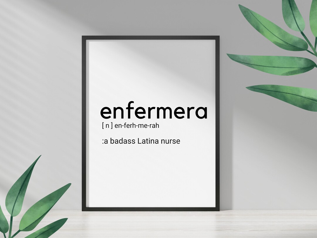 Enfermera "badass Latina Nurse" Printable *INSTANT DOWNLOAD* LATINA ...