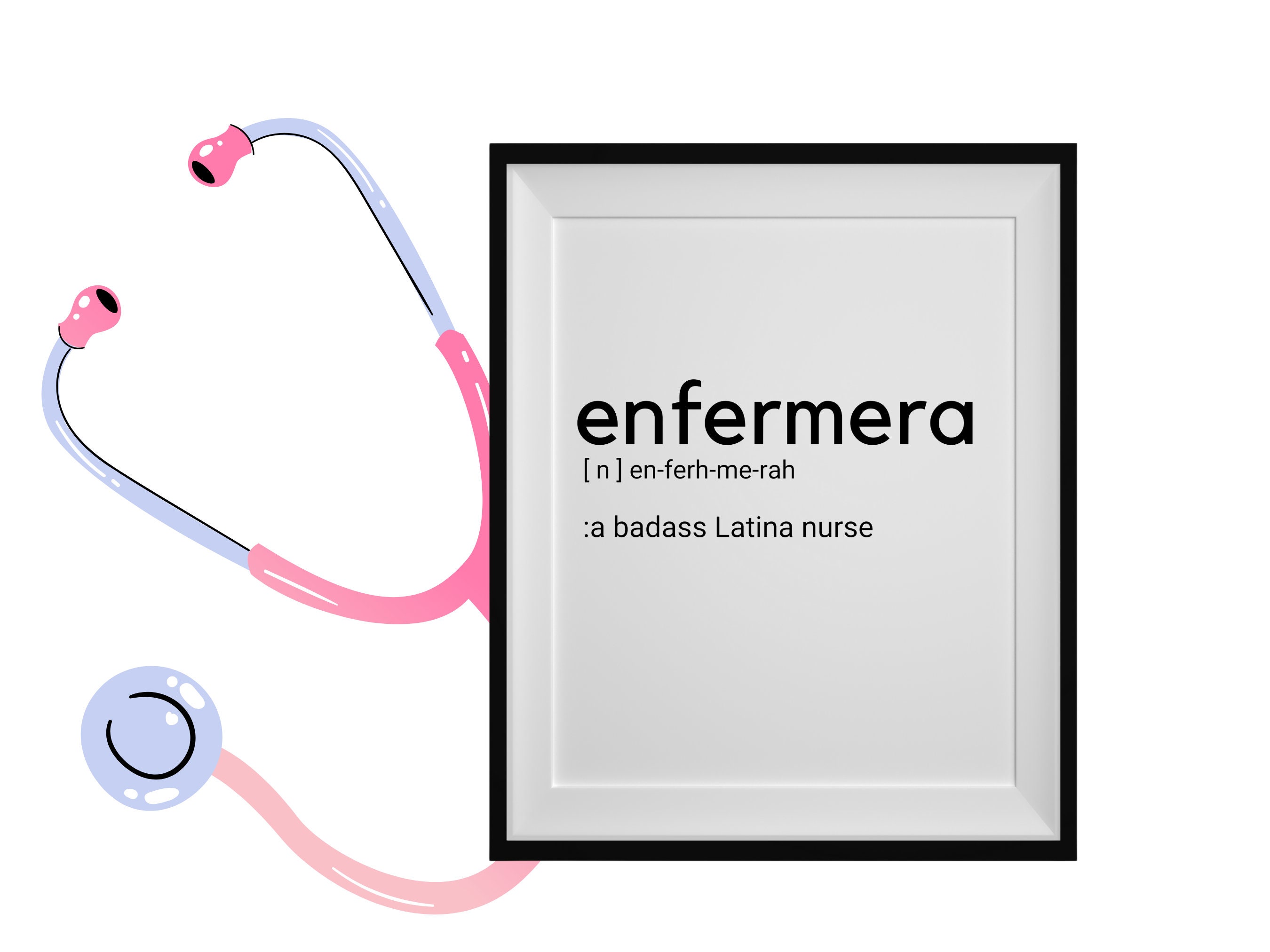 Enfermera badass Latina Nurse Printable INSTANT - Etsy