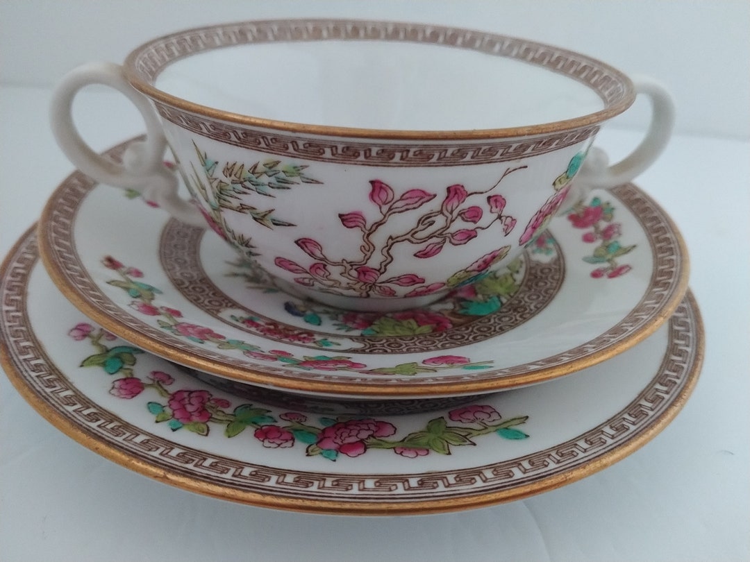 Vintage Copeland Spode England Indian Tree Tea Cup and Saucer Side ...