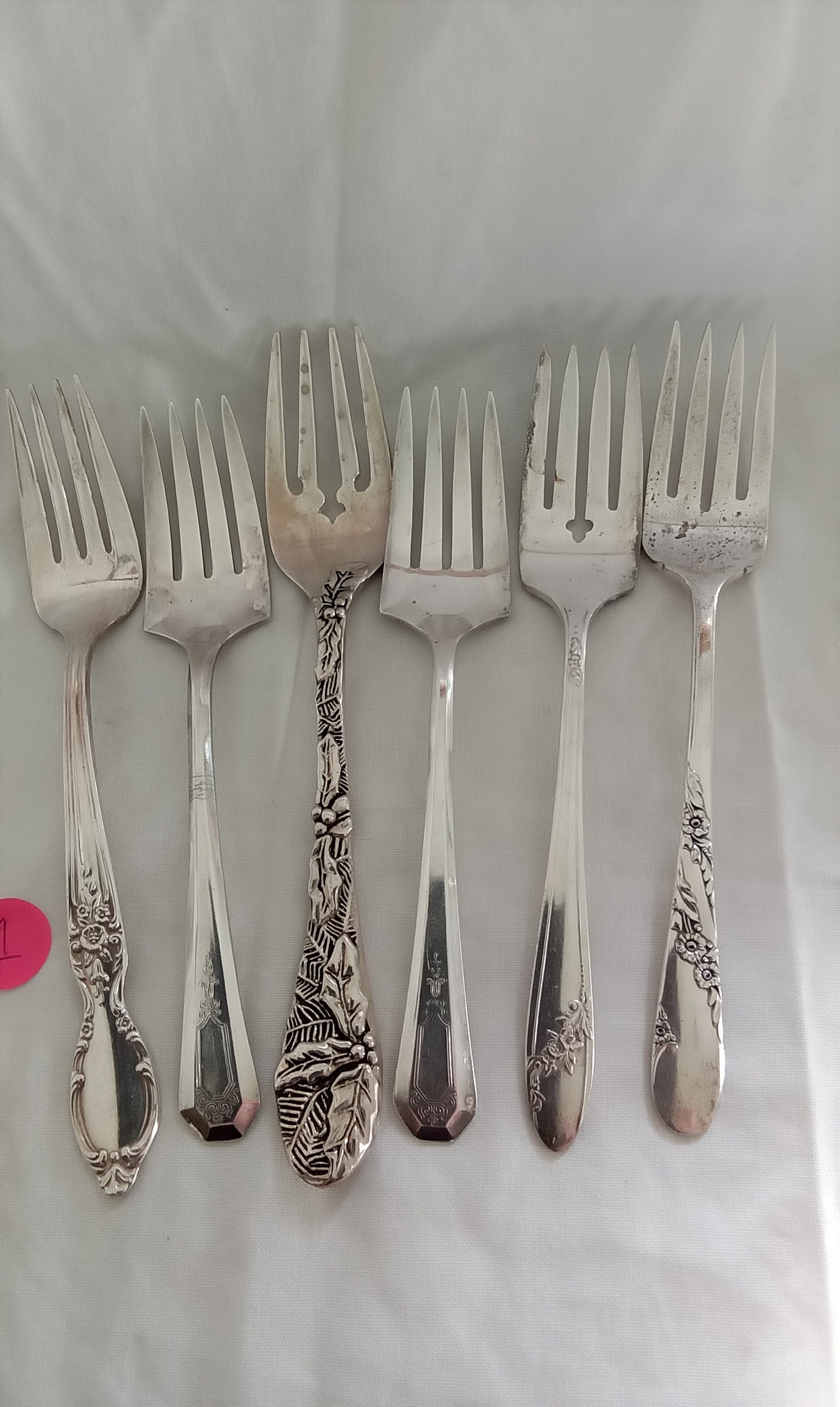 Mismatched Silverplate Forks Set of 6 Flatware/vintage & Antique ...