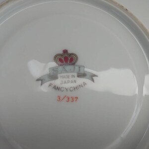 Vintage Saji Made in Japan Fancy China Teacup and Saucer Roses With ...