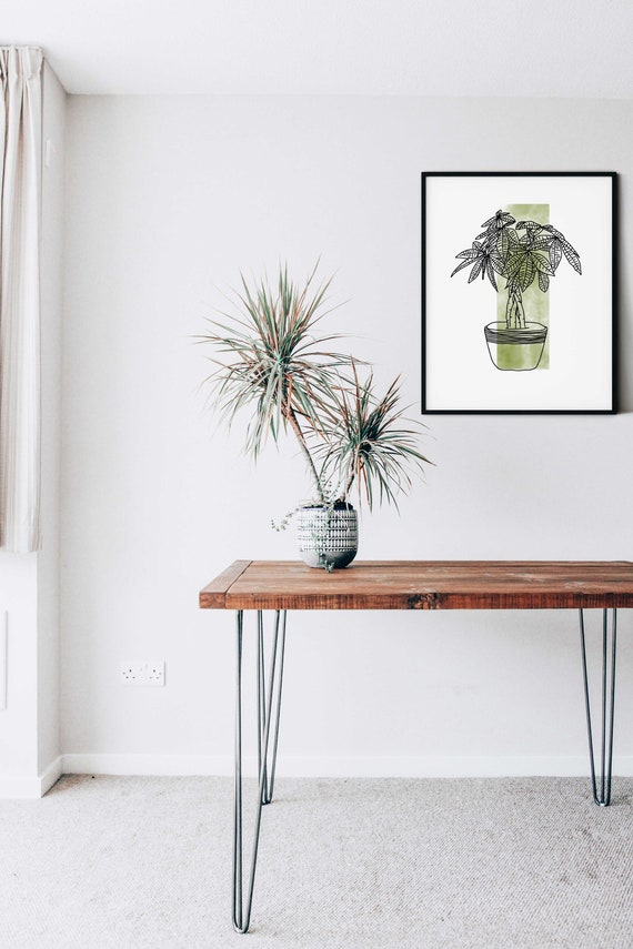 Printable Money Tree Art DIGITAL DOWNLOAD Color Block - Etsy