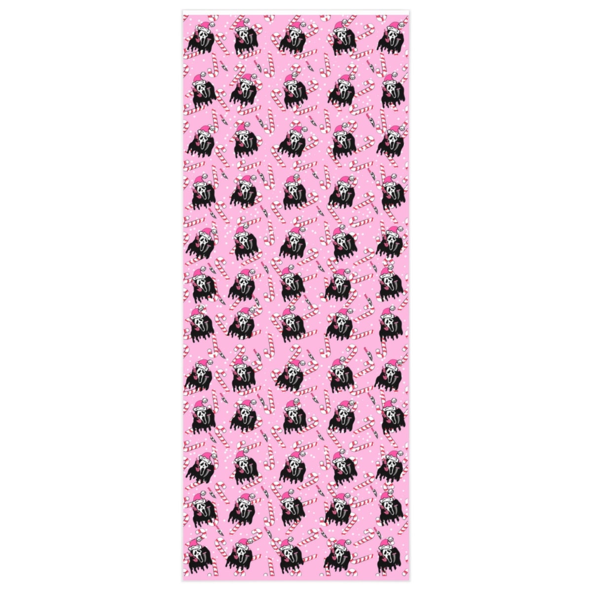 Scream Ghostface Holiday Christmas Wrapping Paper Designed & Sold By Gusta
