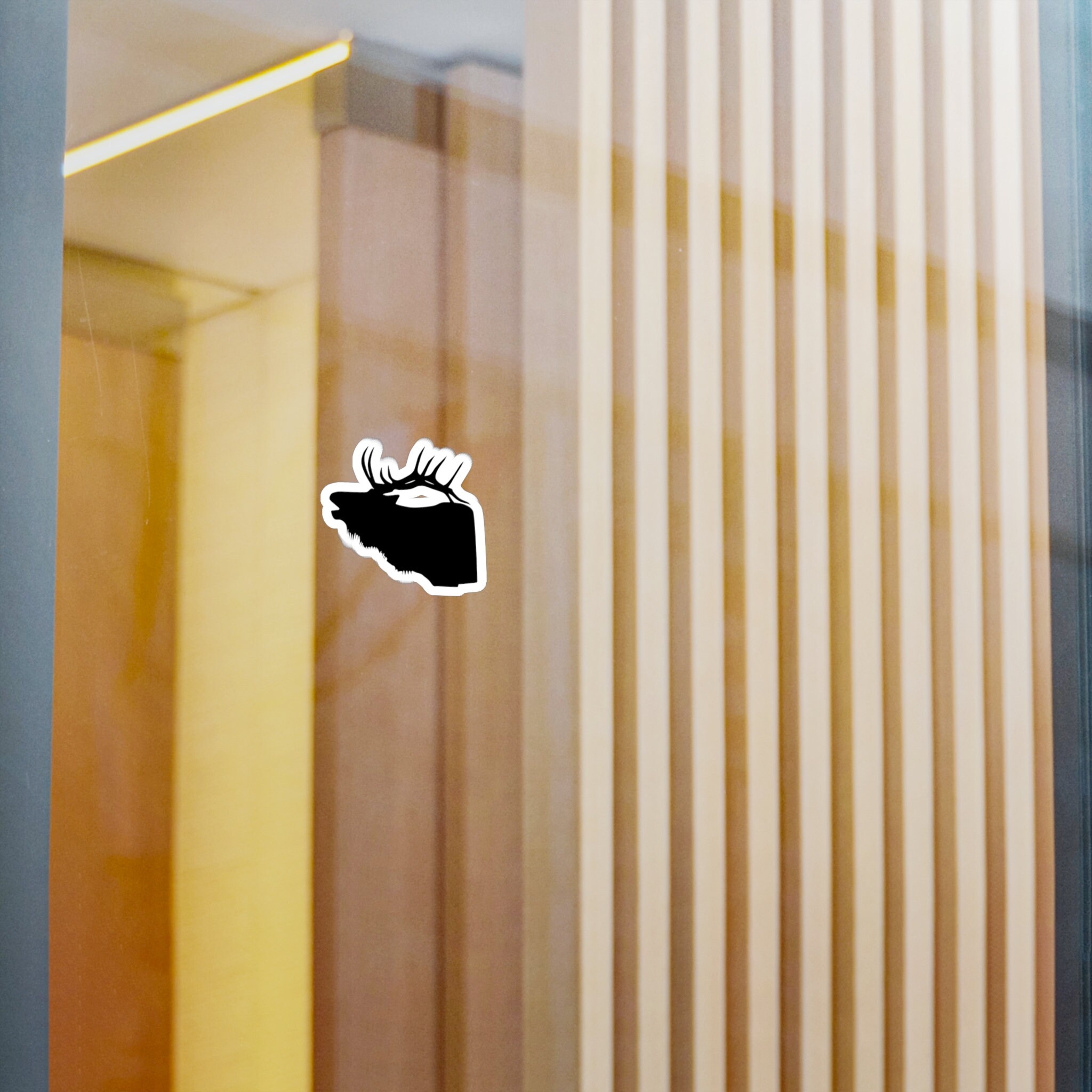 Elk Bugle Silhouette Vinyl Sticker - Etsy