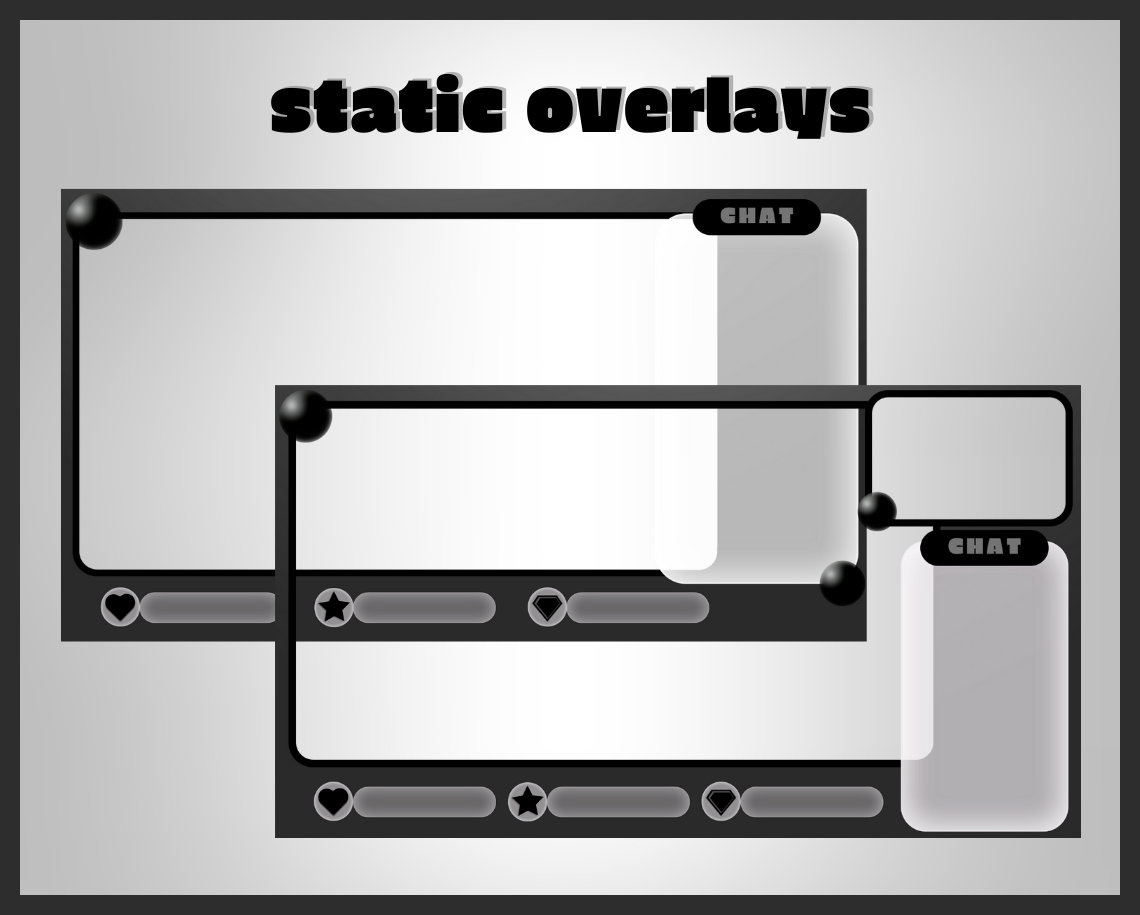 Black & White Spheres Bokeh Effect Twitch Package Animated Scenes ...