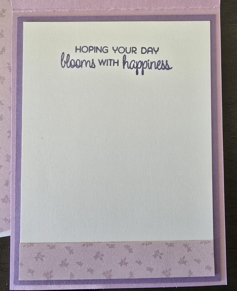 Purple Flower Birthday Card - Etsy