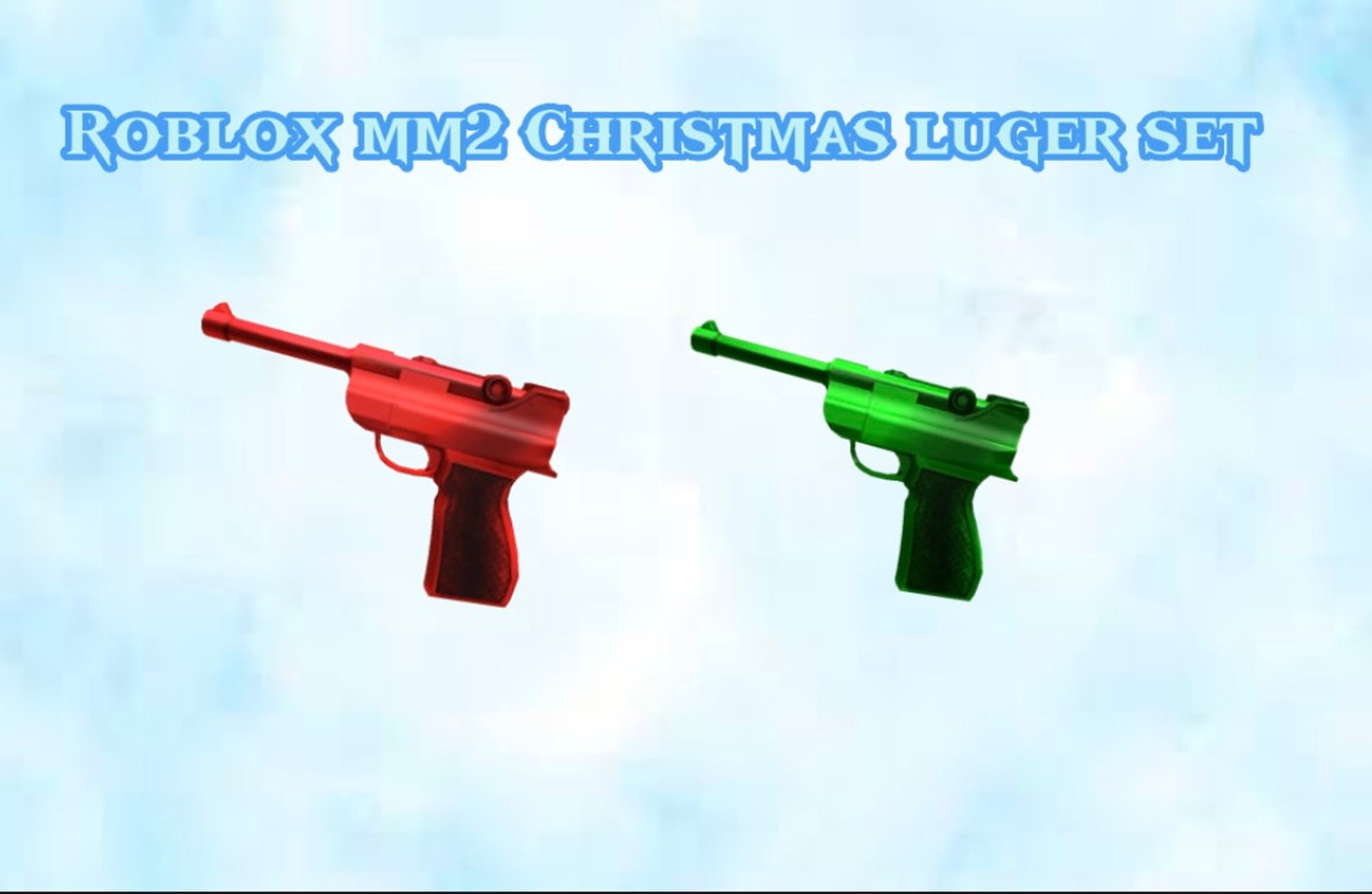 Roblox Mm2 Christmas Luger Set - Etsy