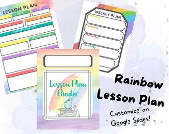 Rainbow Lesson Plan - Etsy