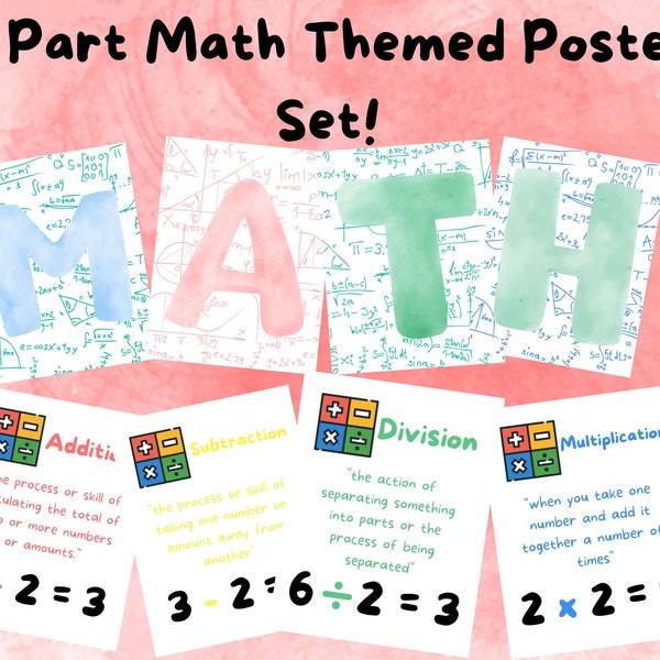 Math Poster - Etsy