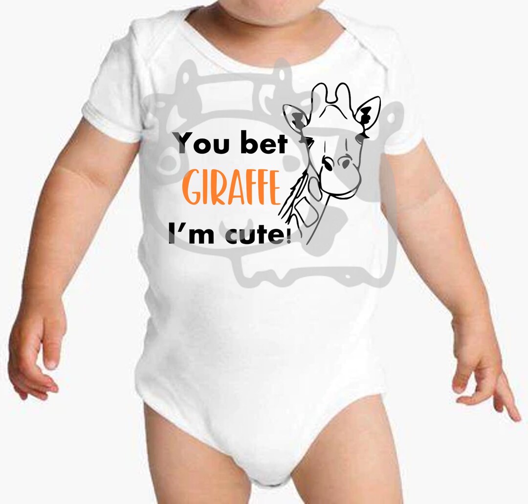 You Bet Giraffe I'm Cute SVG - Giraffe SVG - Baby SVG - Coffee Cup ...