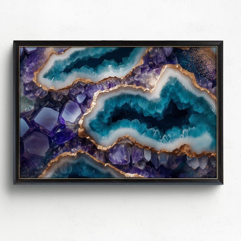 Geode Wall Art - Etsy
