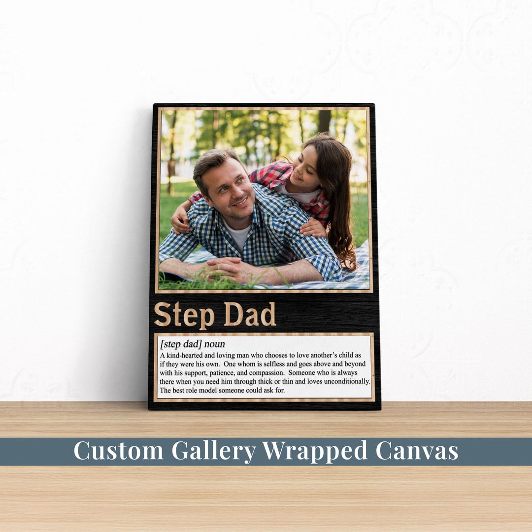 Personalized Step Dad Gift From Kids Family Photo Frame Gift for Step ...