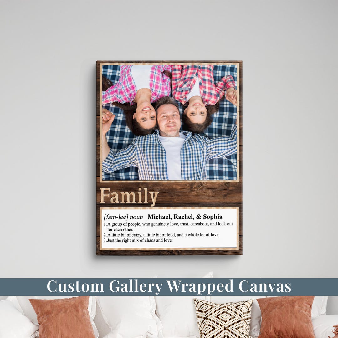 Custom Family Picture Frame Family Photo Gift Idea for Mom Personalized ...