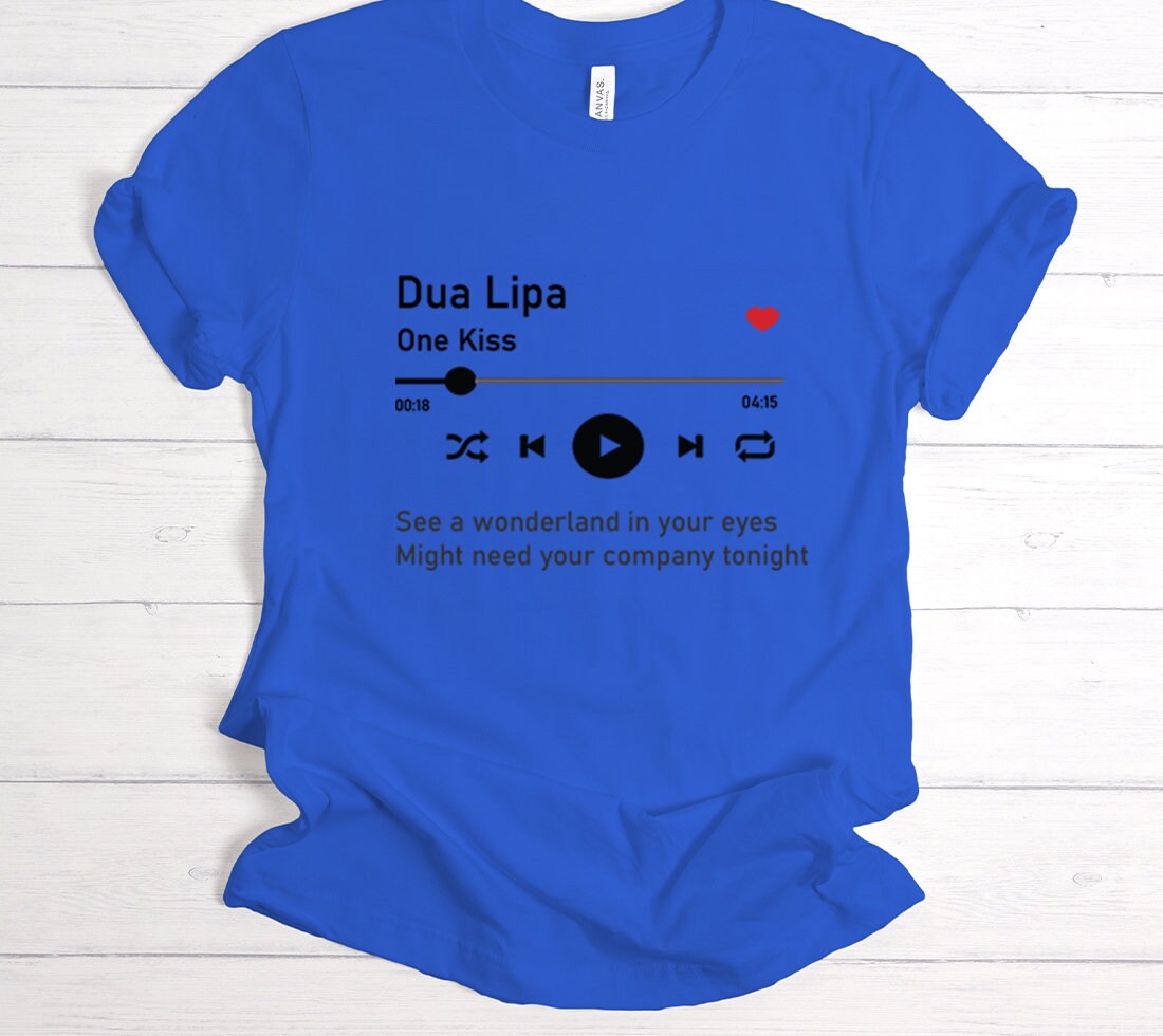 Personalized Song Lyrics Tshirt, Music Player Design Tshirt ...