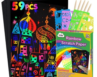 Scratch Magic Paper - Etsy